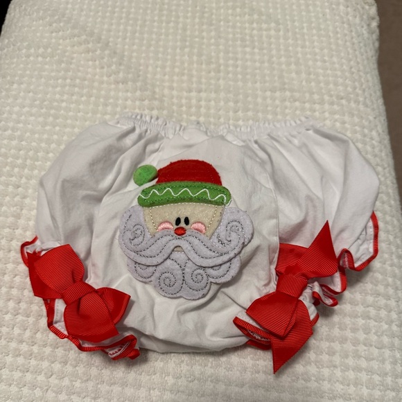 Mud Pie | Bottoms | Mud Pie Santa Claus Christmas Diaper Cover For Baby ...